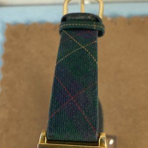 Pendleton | Accessories | Pendleton Green Blue Plaid Tank Watch Gold ...